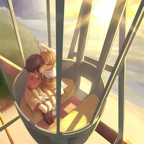 On the Ferris wheel Kemono Friends Yuri And Shoujo ai هنتاي