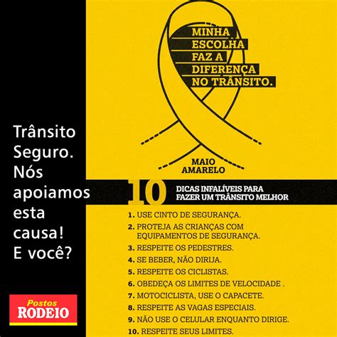 Maio Amarelo Se Ligue Na Preven O Contra Acidentes De Tr Nsito