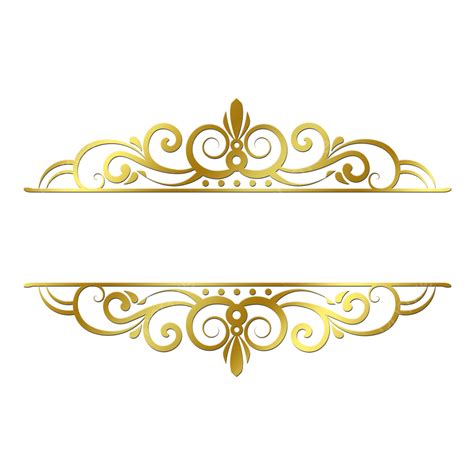 Adorno De Boda De Marco Vintage De Lujo Dorado PNG Dibujos Adorno De