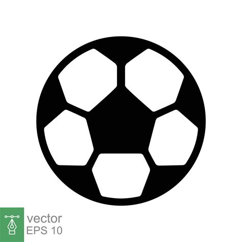 Icono De Bal N De F Tbol Estilo Plano Sencillo F Tbol Bola Redonda