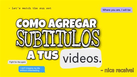 COMO AGREGAR SUBTITULOS A TUS VIDEOS DE YOUTUBE YouTube