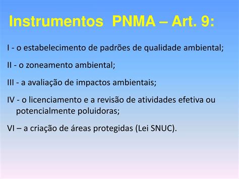 PPT INSTRUMENTOS DE PLANEJAMENTO E GESTÃO AMBIENTAL NA POLÍTICA