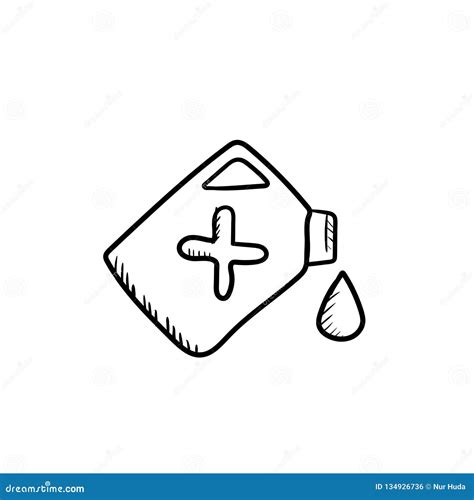 Los Bidones Del Aceite Garabatean Vector Del Icono Ilustraci N Del