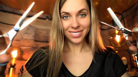Asmr H Sleep Inducing Haircut Scissor Sounds Only And Rain Sounds