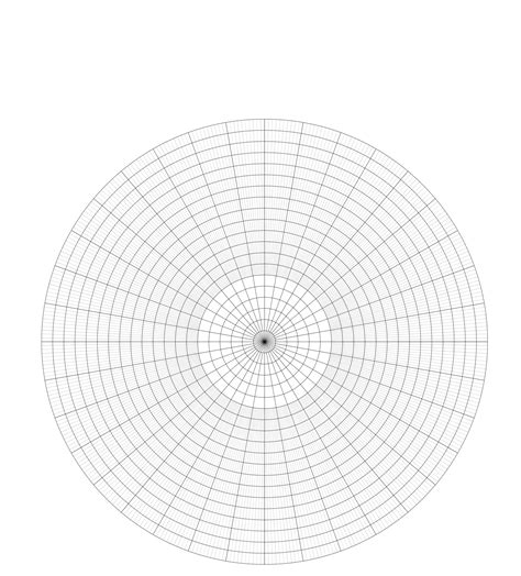 Free Printable Polar Graph Paper In Pdf Polar Grid Paper Graph