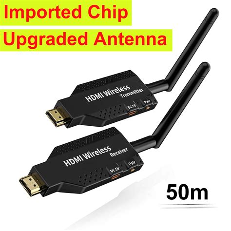 50m Sem Fio Transceptor Transmissor De Vídeo Receptor Hdmi Extensor Tv