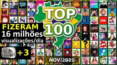 Os MAIORES Canais Do YouTube Brasil NOV 2020 YouTube