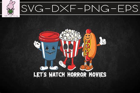 Lets Watch Horror Movies Halloween Graphic By Turtle Rabbit · Creative Fabrica