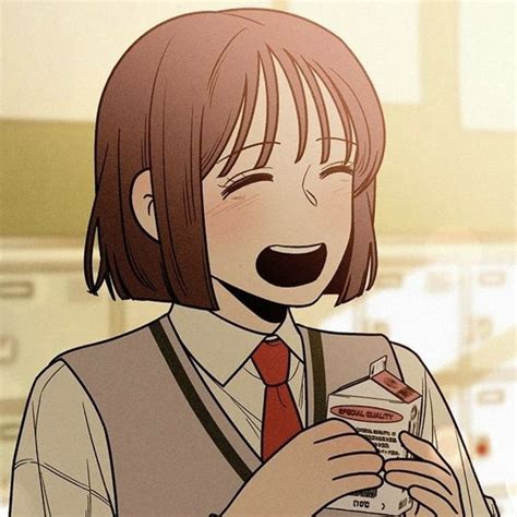 An Anime Character Holding A Package Of Food
