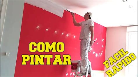 TUTORIAL COMO PINTAR CON RODILLO PAREDES O TECHOS CON COLORES FUERTES