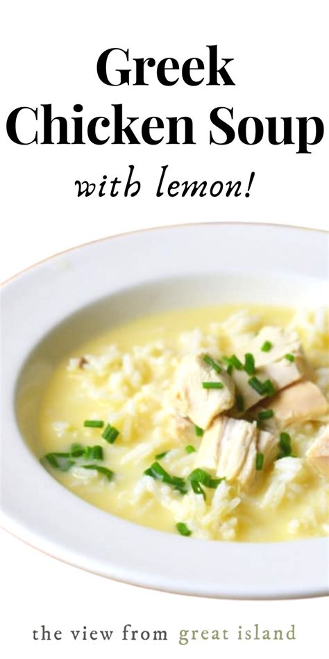 Greek Lemon Chicken Soup Avgolemono Artofit