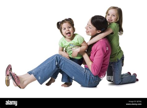 Familles trois adolescents Banque d images détourées Alamy