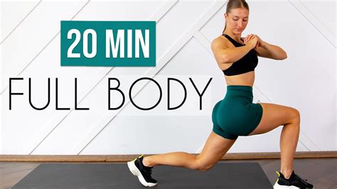 20 MIN FULL BODY WORKOUT Apartment Small Space Friendly No