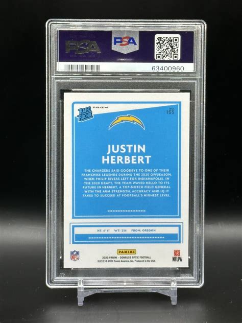2020 Panini Donruss Optic Rated Rookies Blue Hyper Prizm 153 Justin