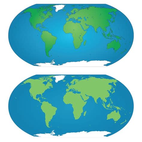 Mapa Do Mundo Mostrando Continentes Feitos Em Contornos E Coloridos