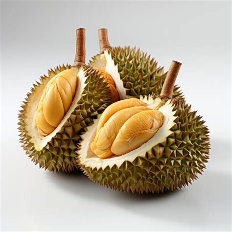 Premium Ai Image Durian Fruit Isolated On White Background D