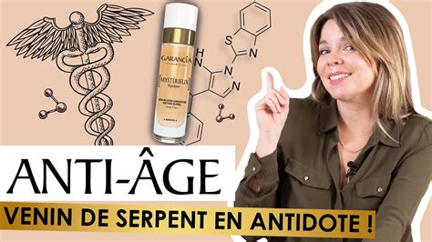 Venin de serpent de synthèse et aloe vera le meilleur soin anti âge