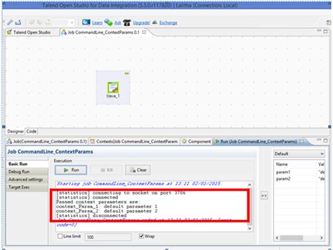 Passing Context Parameters From Command Line To Talend Job
