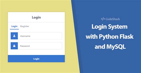 building a login system with python flask and mysql f