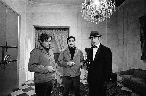 Yves Montand Gian Maria Volonté and Alain Delon on Jean Pierre