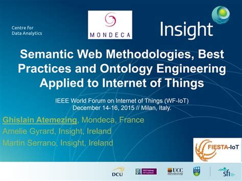 semantic web methodologies best practices and ontology engineering applied to internet of