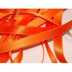 Ruban Satin Luxe Largeur 10 mm double face Coloris Orange longueur 3 mètres