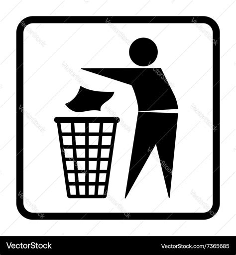 No Trash Sign