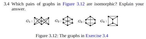 solved isomorphic explain your 3 4 which pairs of graphs in chegg hot sex picture