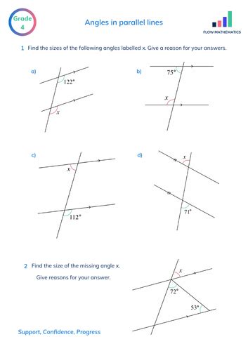angles in parallel lines teaching resources