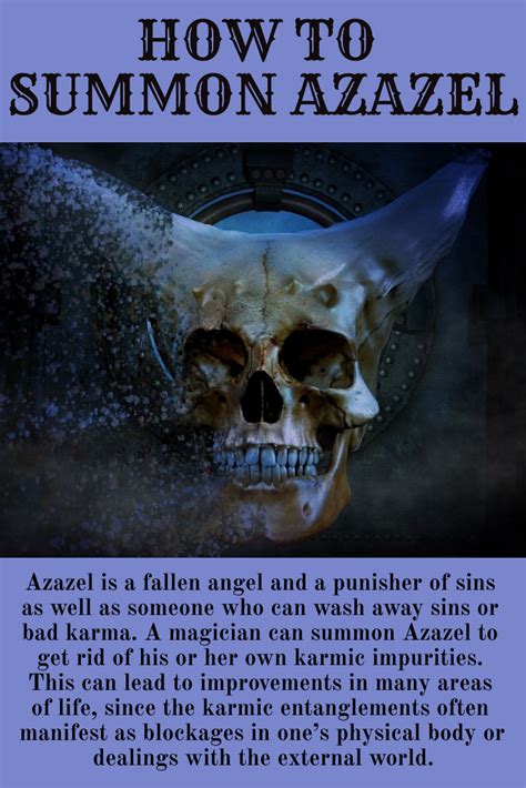 How To Summon Azazel Evocation Ritual Summoning Demon Summoning