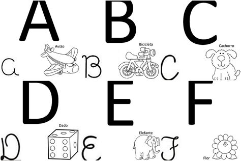 Alfabeto Ilustrado A4 Para Imprimir