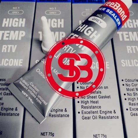 Lem Threebond Super Sealer No 1 High Temp RTV Silicone Grey Abu Abu