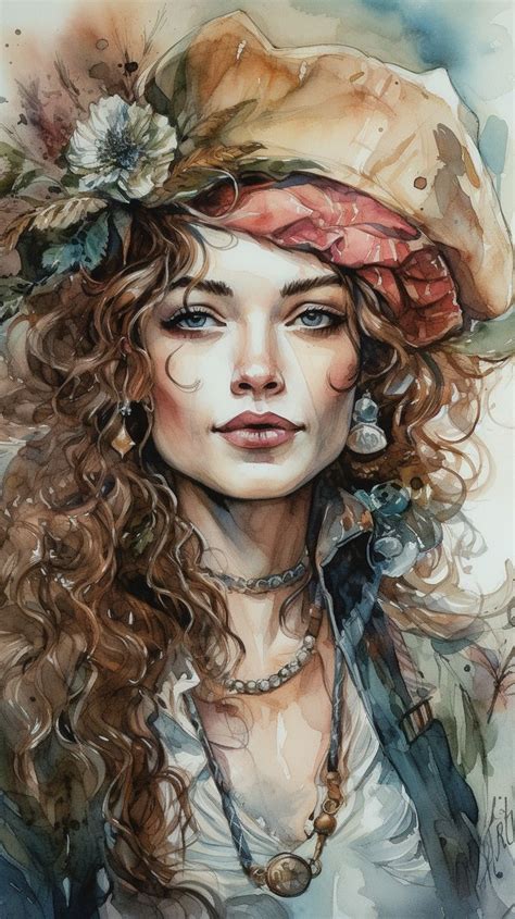 A Painting Of A Woman Wearing A Hat In 2023 Abstract Canvas Art