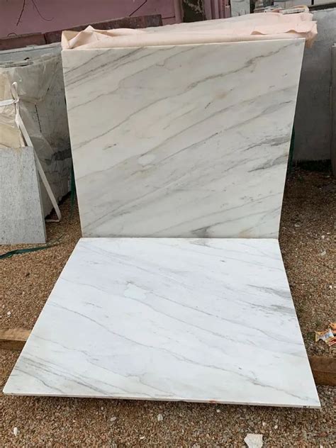 Solid White Indian Carara Marble Thickness Mm Size X At Rs