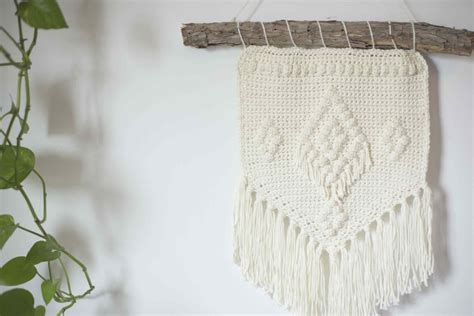 Frames Home Hobby Materials Crochet Wall Hanging Crocheted Granny