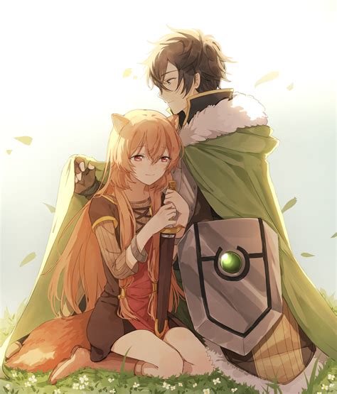 Фото Iwatani Naofumi Иватани Наофуми и Raphtalia Рафталия арт персонажей из аниме Tate No