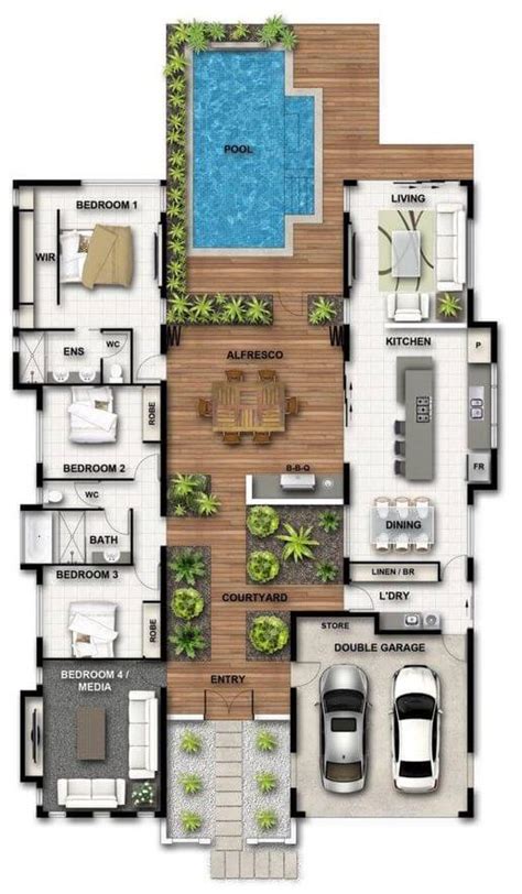 Plantas de Casas Térreas 80 Projetos e Ideias para 2022 2023