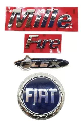 Emblemas Mille Fire Flex Mala Modelo Original