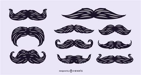 Conjunto De Vectores De Bigotes Descargar Vector
