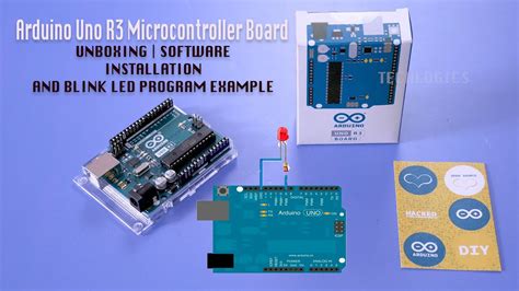 Arduino Uno R3 Microcontroller Board Original Unboxing Software