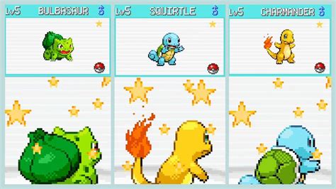 LIVE Complete Shiny Starter Trio In Pokemon Fire Red And Leaf Green