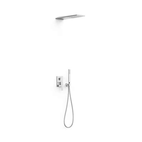 Kit monomando ducha empotrado 2 vías SLIM TRES RAPID BOX cromo 20228005