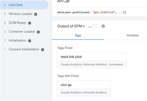 Google Tag Manager Just Links Click Event Firing Triggers Not