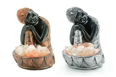 LAMPARA DE SAL DEL HIMALAYA BUDA DECORACION FENG SHUI