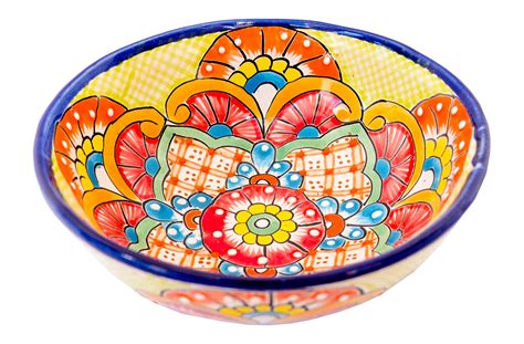 Buy Unique Hand Painted Talavera Pottery Molcajete Chip And Dip Salsa