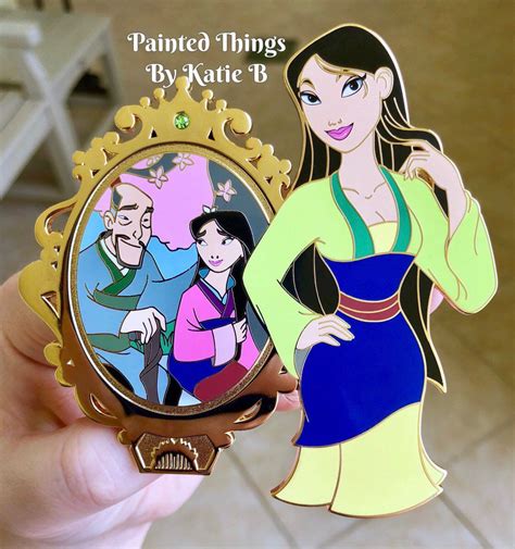 Disney Le 50 Princess Fa Mulan Dad Zhou Mirror Scene Fan Made Etsy Mulan Disney Bound