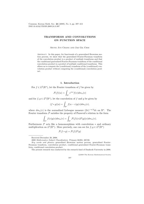 pdf transforms and convolutions on function space