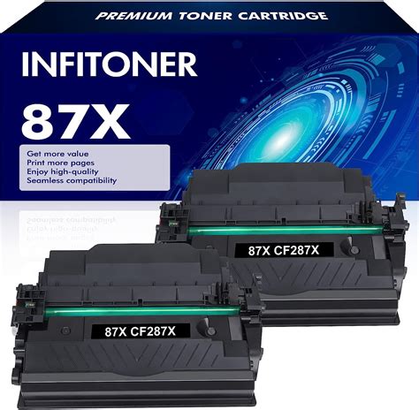 Amazon CF287X 87X Toner Cartridge 2 Pack High Yield Replacement