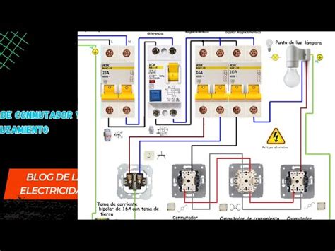 Esquemas eléctricos Cruzamiento y conmutador dos esquemas