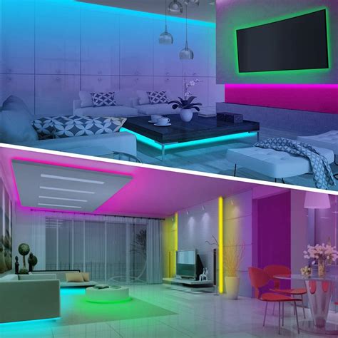 Buy Tenmiro Led Strip Lights 65 6ft 2 Rolls Of 32 8ft Color Changing